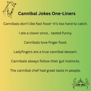 Cannibal Jokes – Dark, Funny & Clever Cannibal Humor