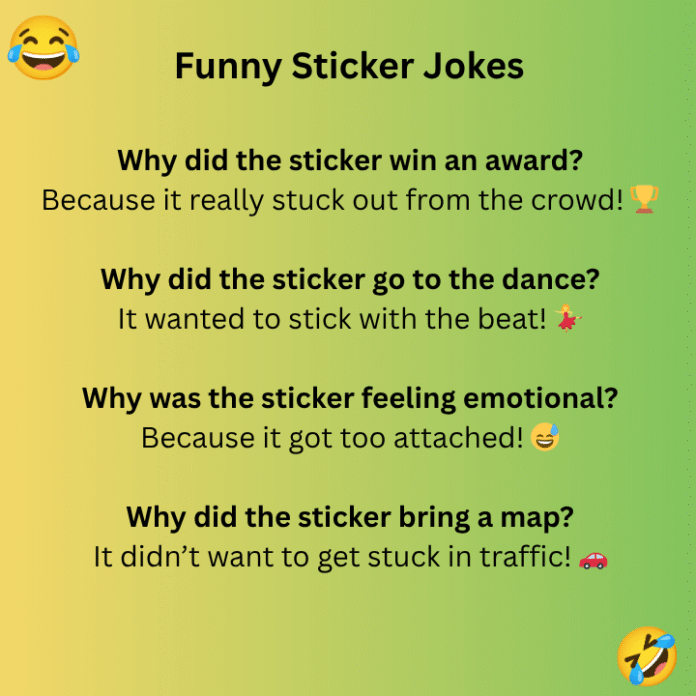 Sticker Jokes – Funny & Laugh-Out-Loud