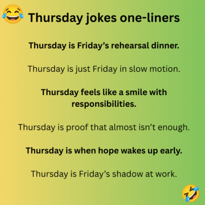 Thursday Jokes That Make the Week Funnier